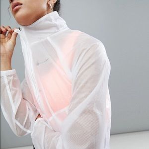 Nike | Jackets & Coats | Nwt Nike White Packable Running Jacket | Poshmark